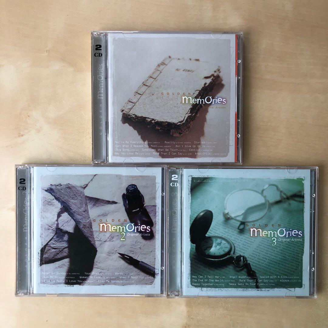 CD丨Golden Memories 1 2 3 Original Artists 經典英文金曲 (Gold CD) (6CD), 興趣及遊戲 ...