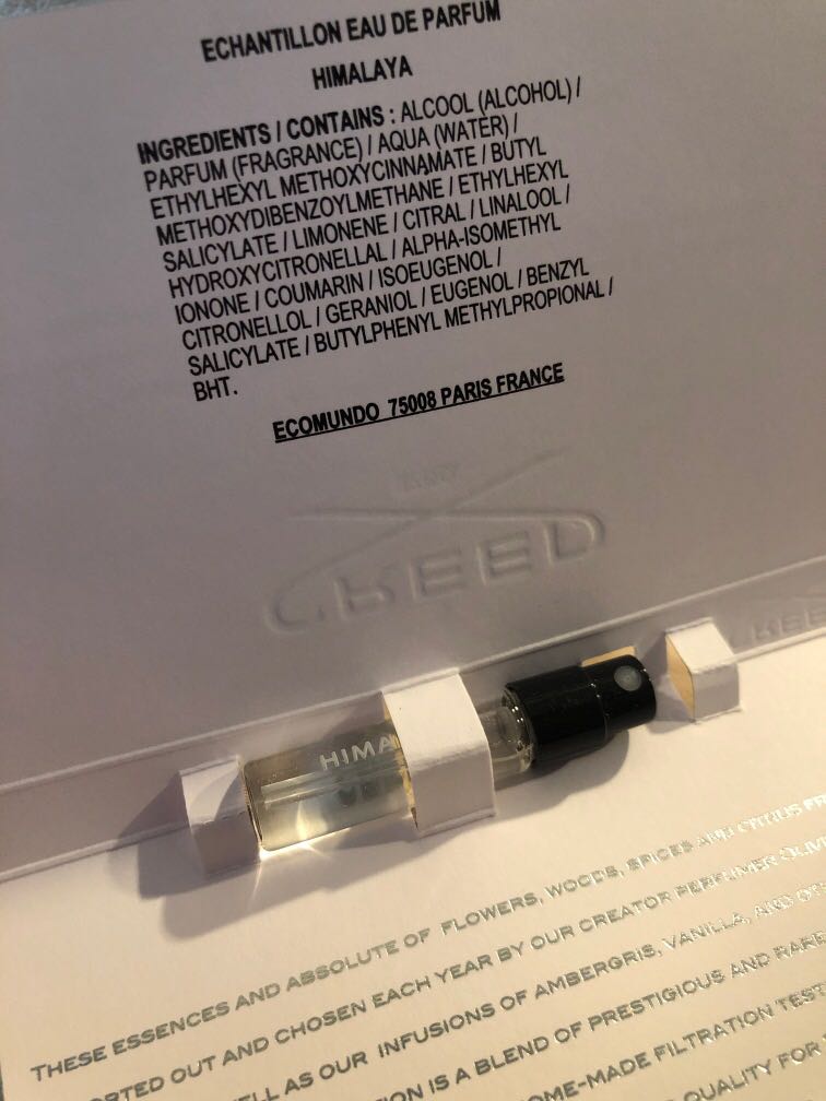 Creed Himalaya Sample, Beauty & Personal Care, Fragrance & Deodorants ...