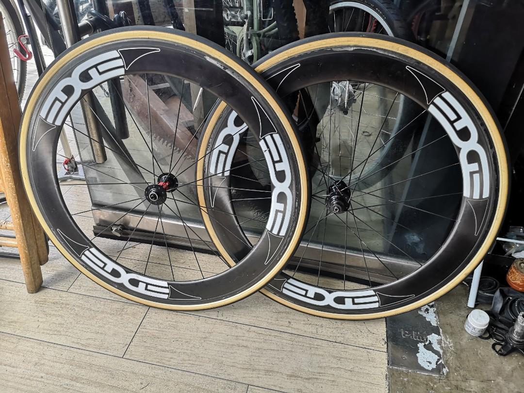 EDGE (Enve) Carbon wheelset (tubulars), Sports Equipment, Bicycles ...