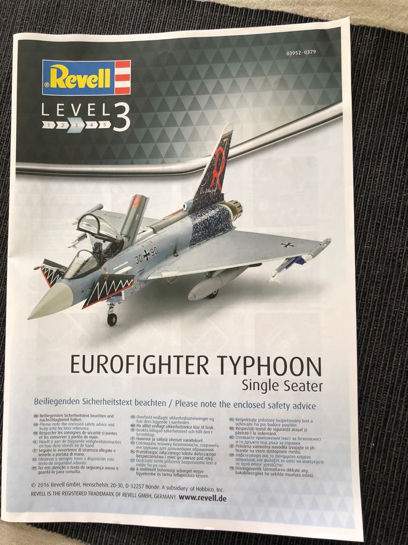 EUROFIGHTER TYPHOON DIY MODEL, Hobbies & Toys, Toys & Games on Carousell