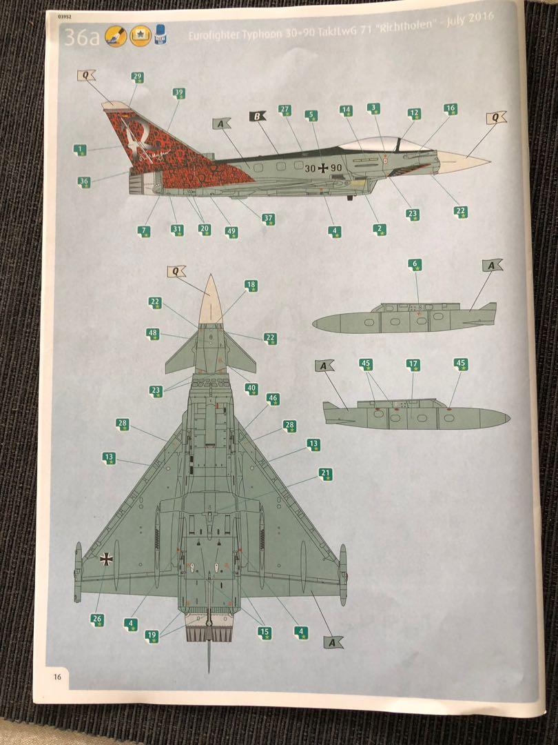 EUROFIGHTER TYPHOON DIY MODEL, Hobbies & Toys, Toys & Games on Carousell