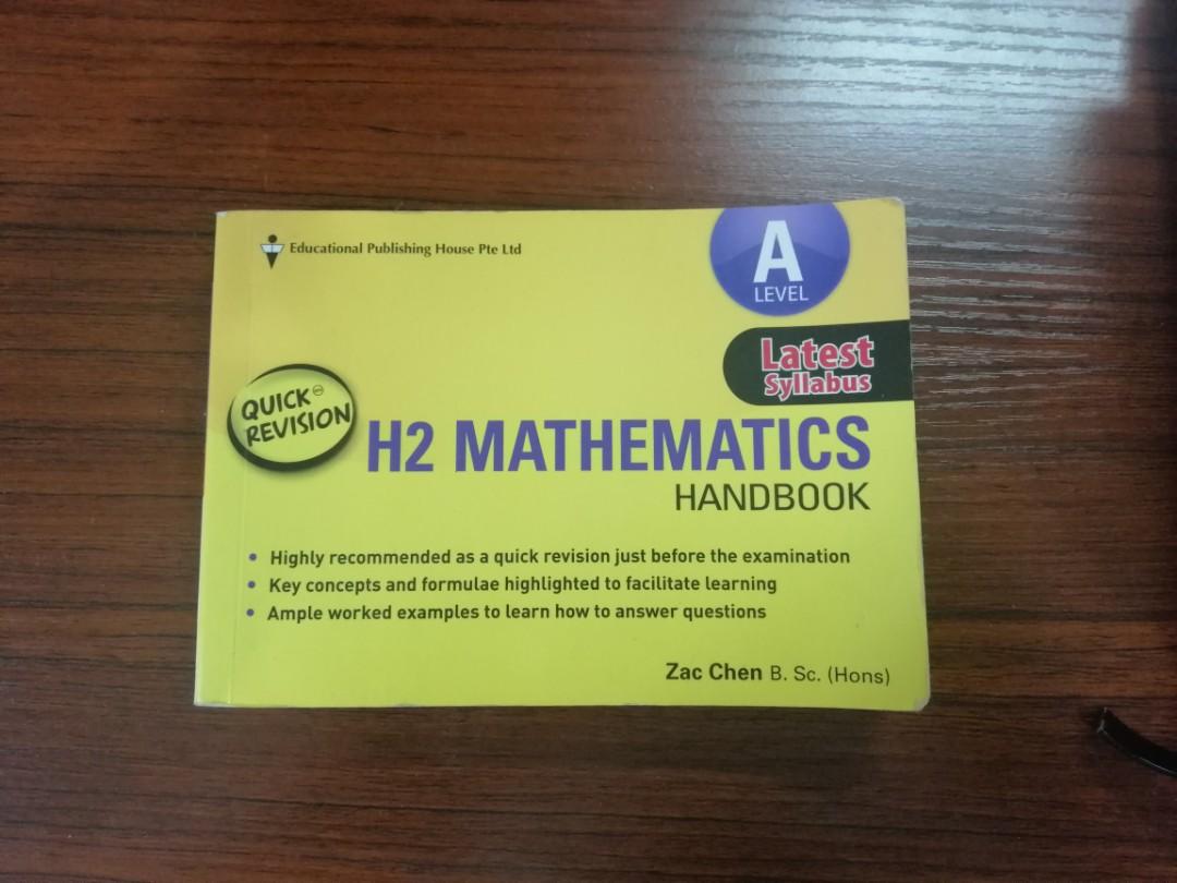 H2 Math Handbook, Hobbies & Toys, Books & Magazines, Textbooks on Carousell