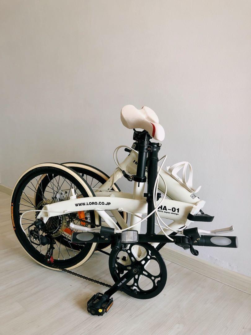 Hachiko Ha-01 Japan Foldable Bicycle Shimano Bike White, Sports Equipment, Bicycles & Parts ...