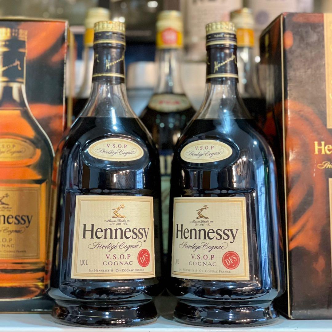 Hennessy VSOP Cognac red mark w box 1000ml, Food & Drinks, Beverages on ...