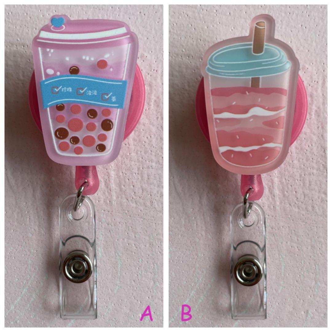 ID Badge Retractable Reel - Bubble Tea Series, Hobbies & Toys ...