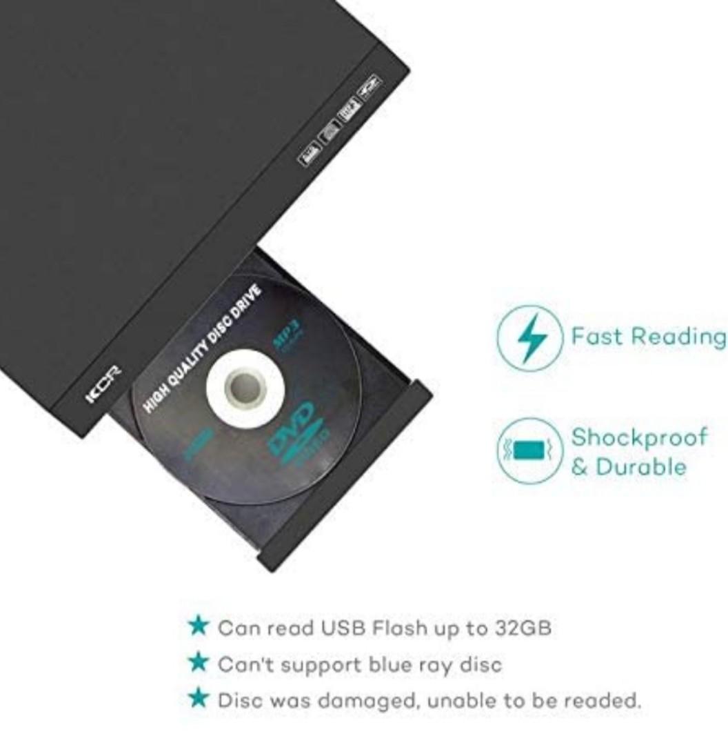 KCR DVD Player For TV, Multi-Regions dvd players,USB Port, Remote ...