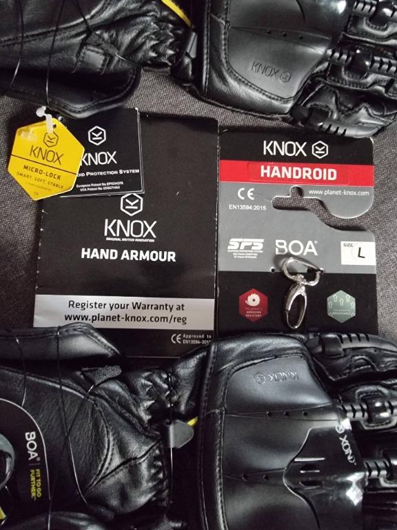 KNOX Handroid MK4 Kangaroo leather race gloves | Dainese alternative ...