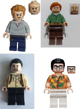 LEGO 75938 Jurassic World 全新未砌4隻人仔 (Owen Grady/Claire Dearing/Danny ...
