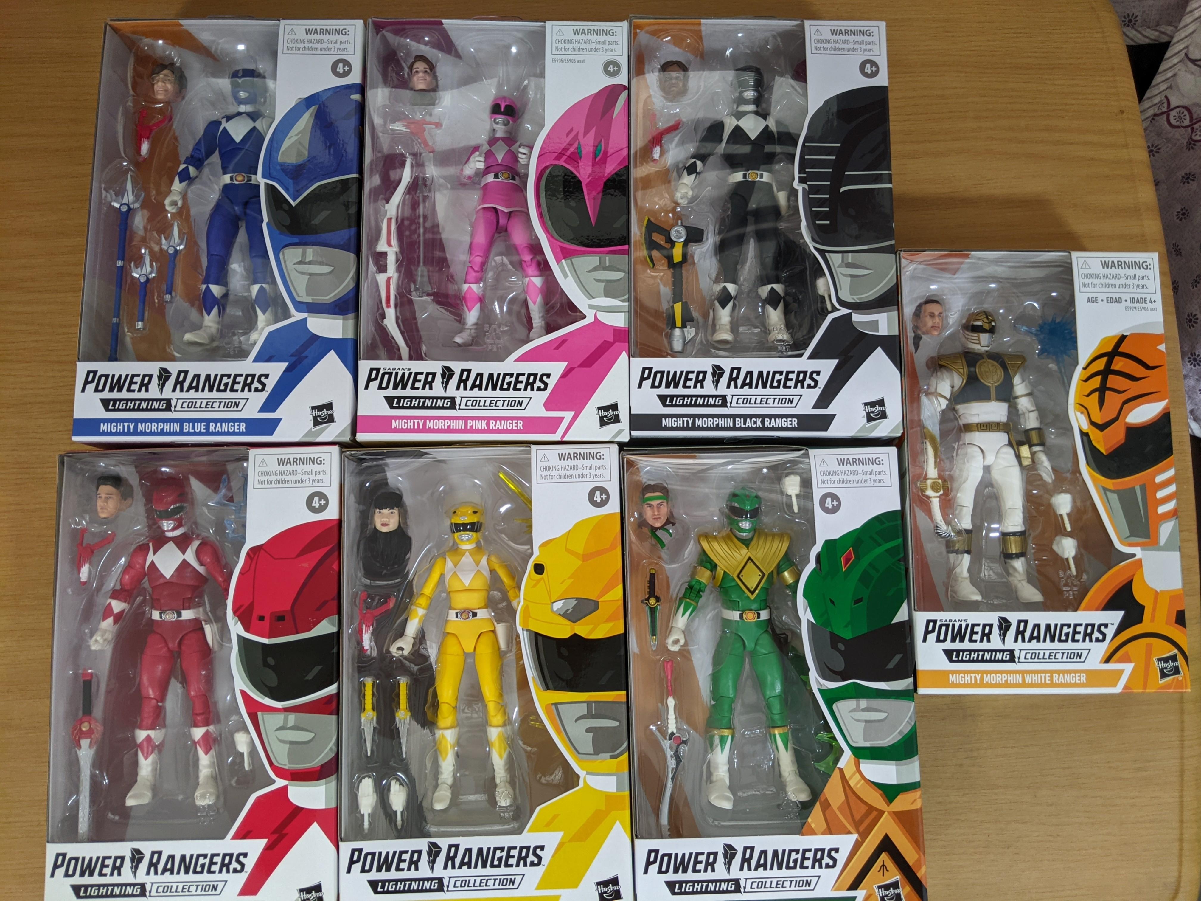 Lightning Collection Mighty Morphin Power Rangers Set of 7, Hobbies ...