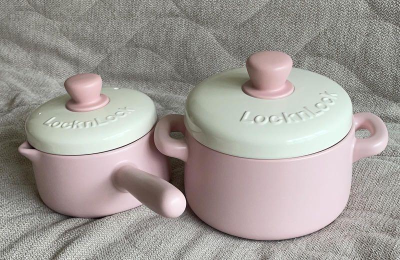 (Pending) LocknLock Pink Love Multi-Purpose Ceramic Casserole Set ...