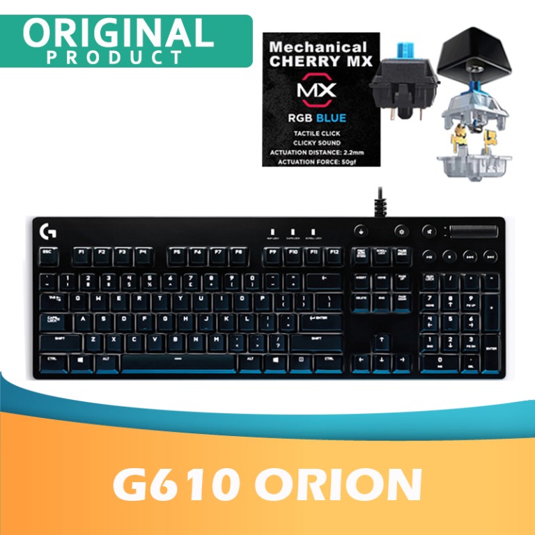 Logitech G610 Wired Mechanical Cherry MX Red/Blue Switch Gaming ...