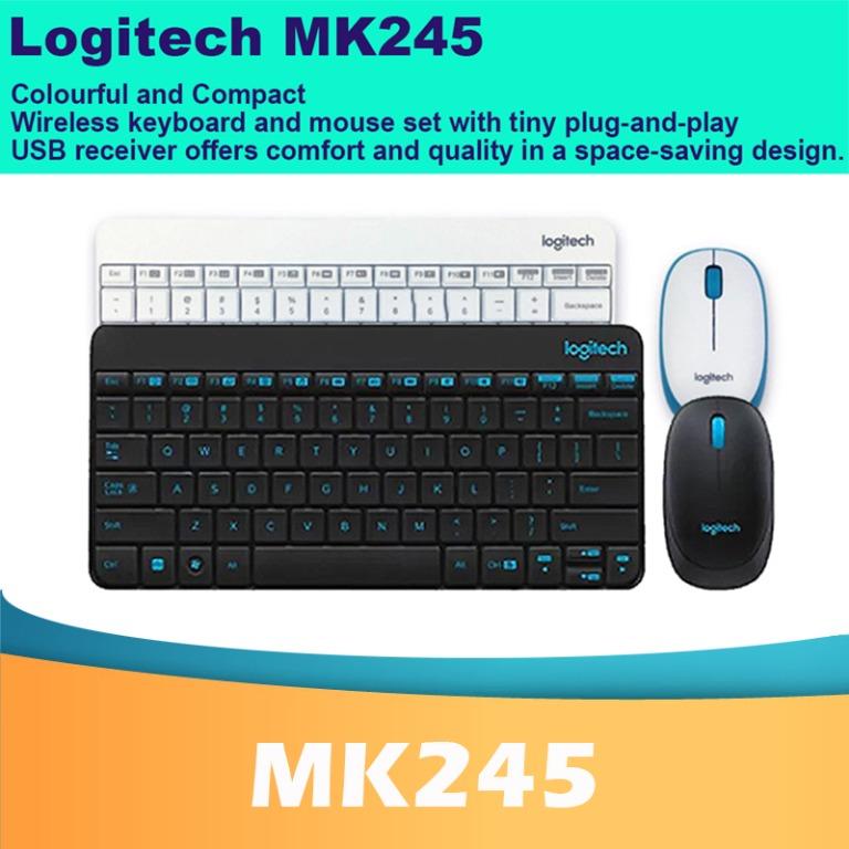Logitech Mk245 Nano Wireless Keyboard And Mouse Set Computers And Tech Parts And Accessories