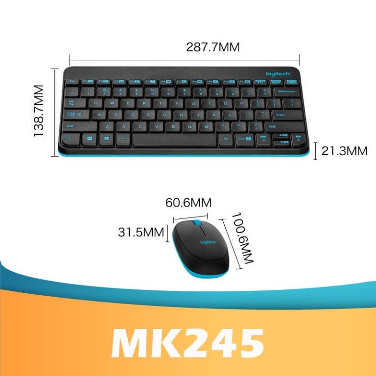 Logitech Mk245 Nano Wireless Keyboard And Mouse Set Computers And Tech Parts And Accessories