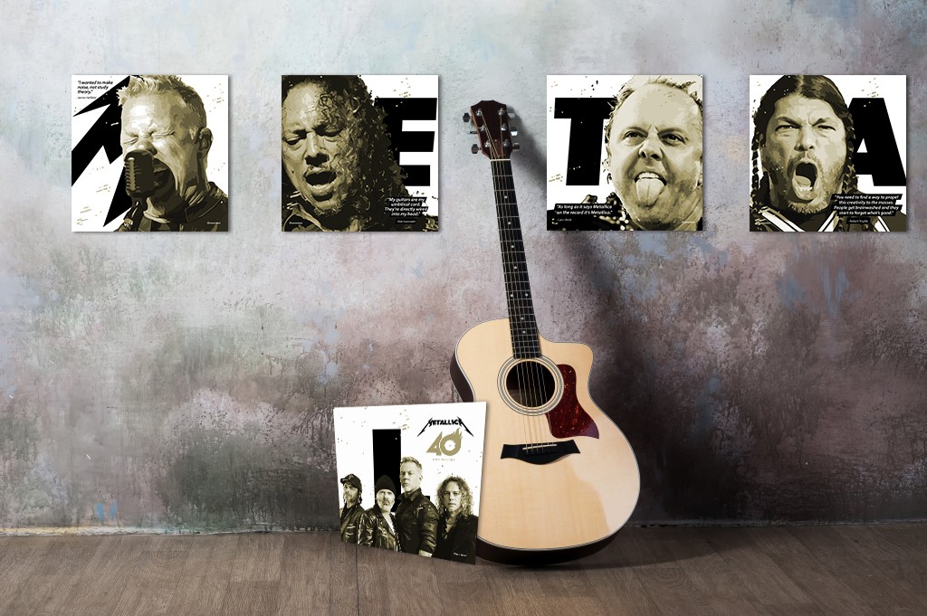 Metallica Pop Art Frame special edition 40th anniversary, Hobbies ...