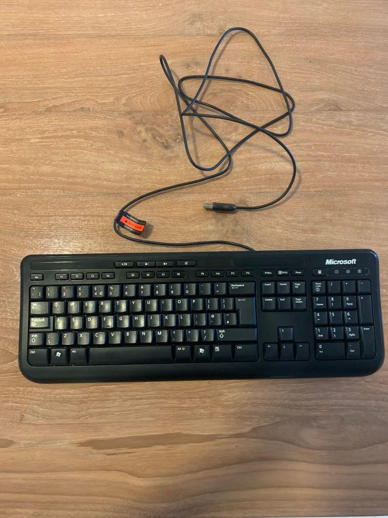 Microsoft sunken key keyboard, Computers & Tech, Parts & Accessories ...