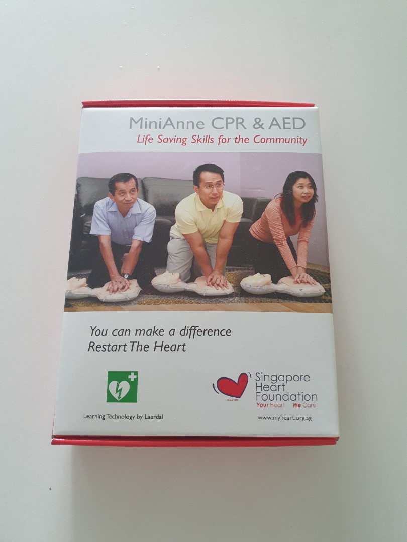 Mini Anne CPR &AED practice kit, Health & Nutrition, Medical Supplies ...