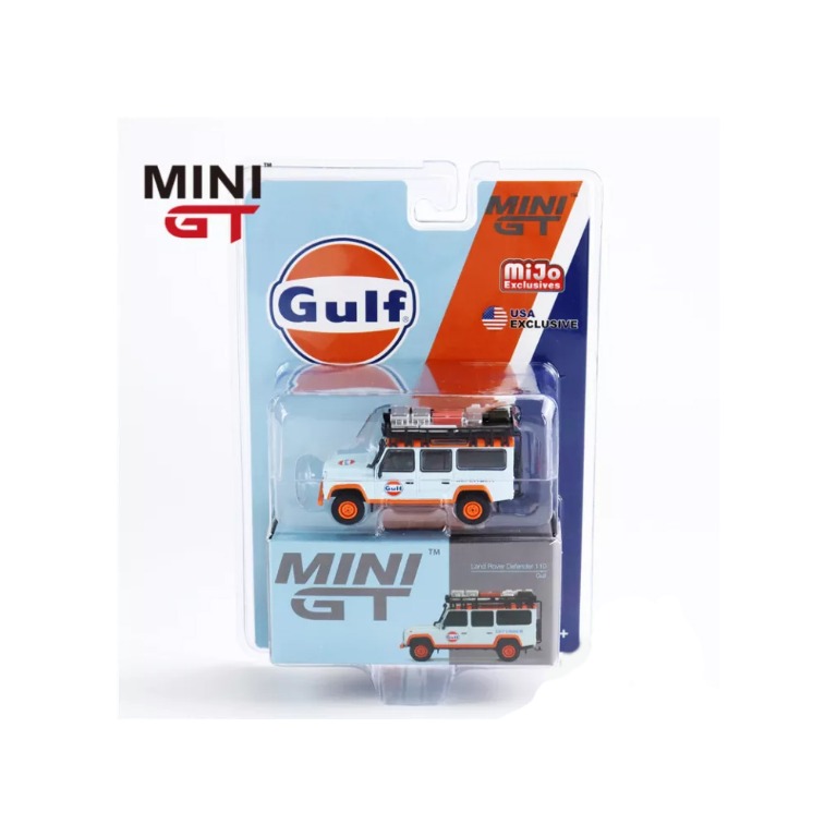 Mini GT 1/64 Scale Land Rover Defender 110 Gulf Die-cast Car, Hobbies ...