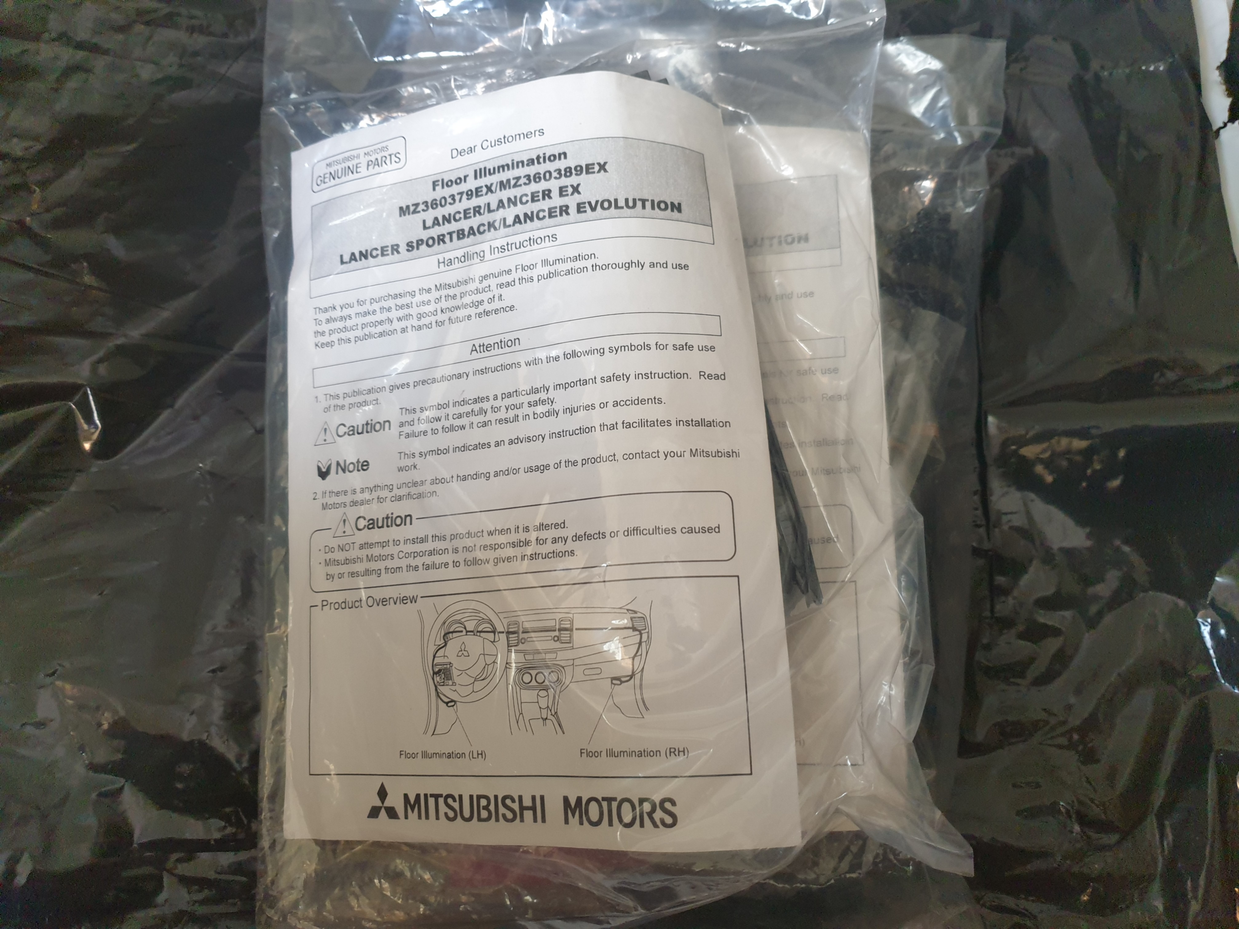 Mitsubishi Lancer Evolution LED Floor Light Evo X & Evo 9, Car ...