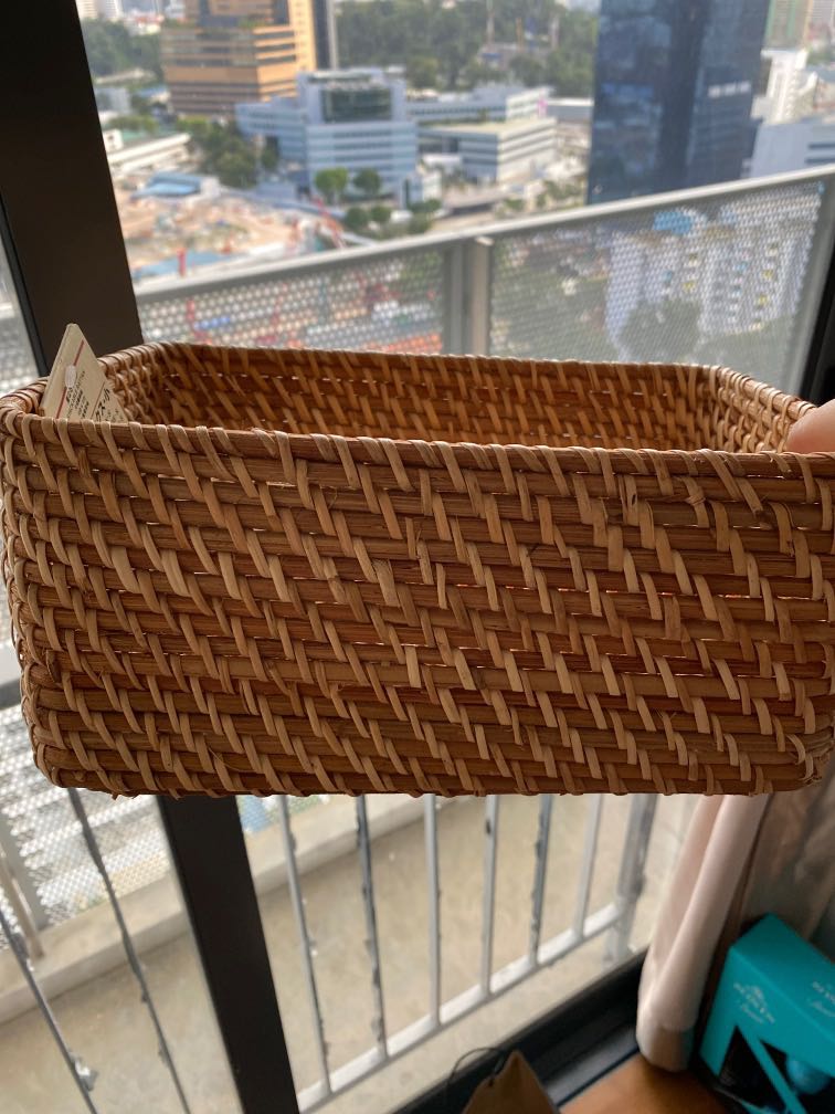 Muji Rattan boxes, Furniture & Home Living, Home Improvement ...