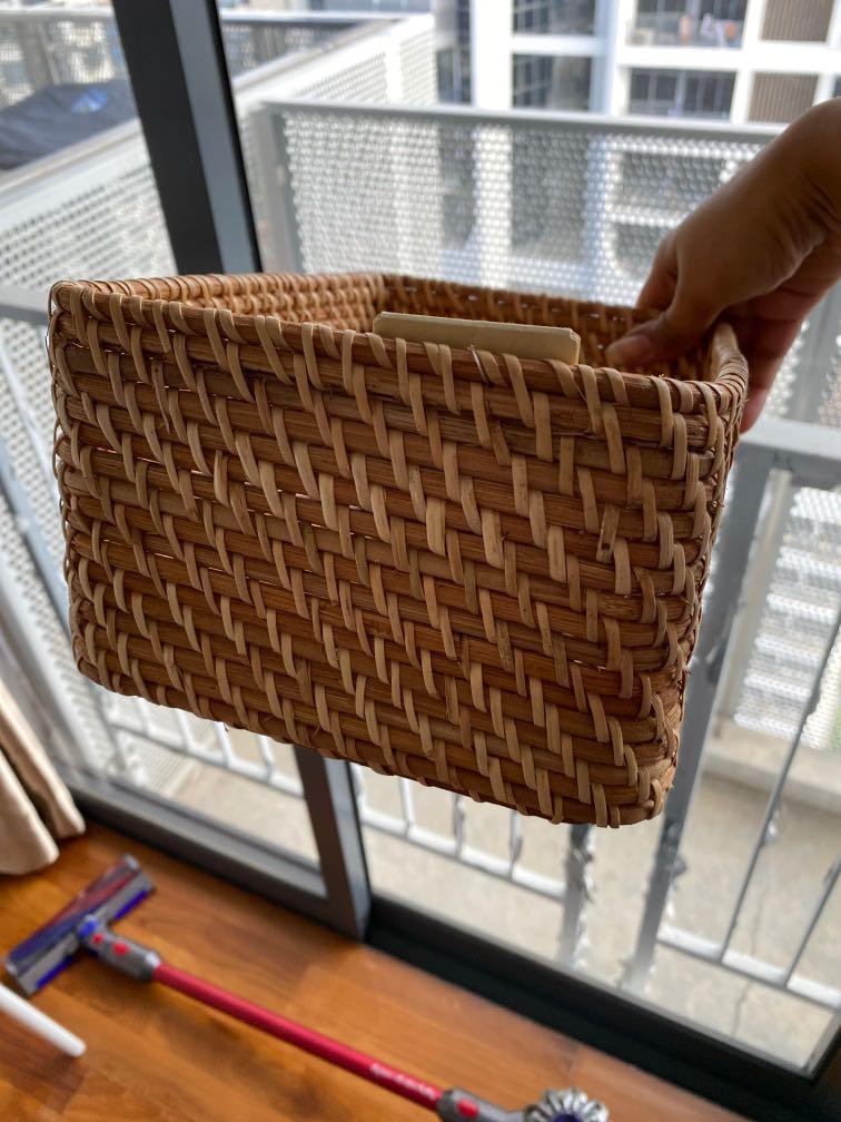 Muji Rattan boxes, Furniture & Home Living, Home Improvement ...