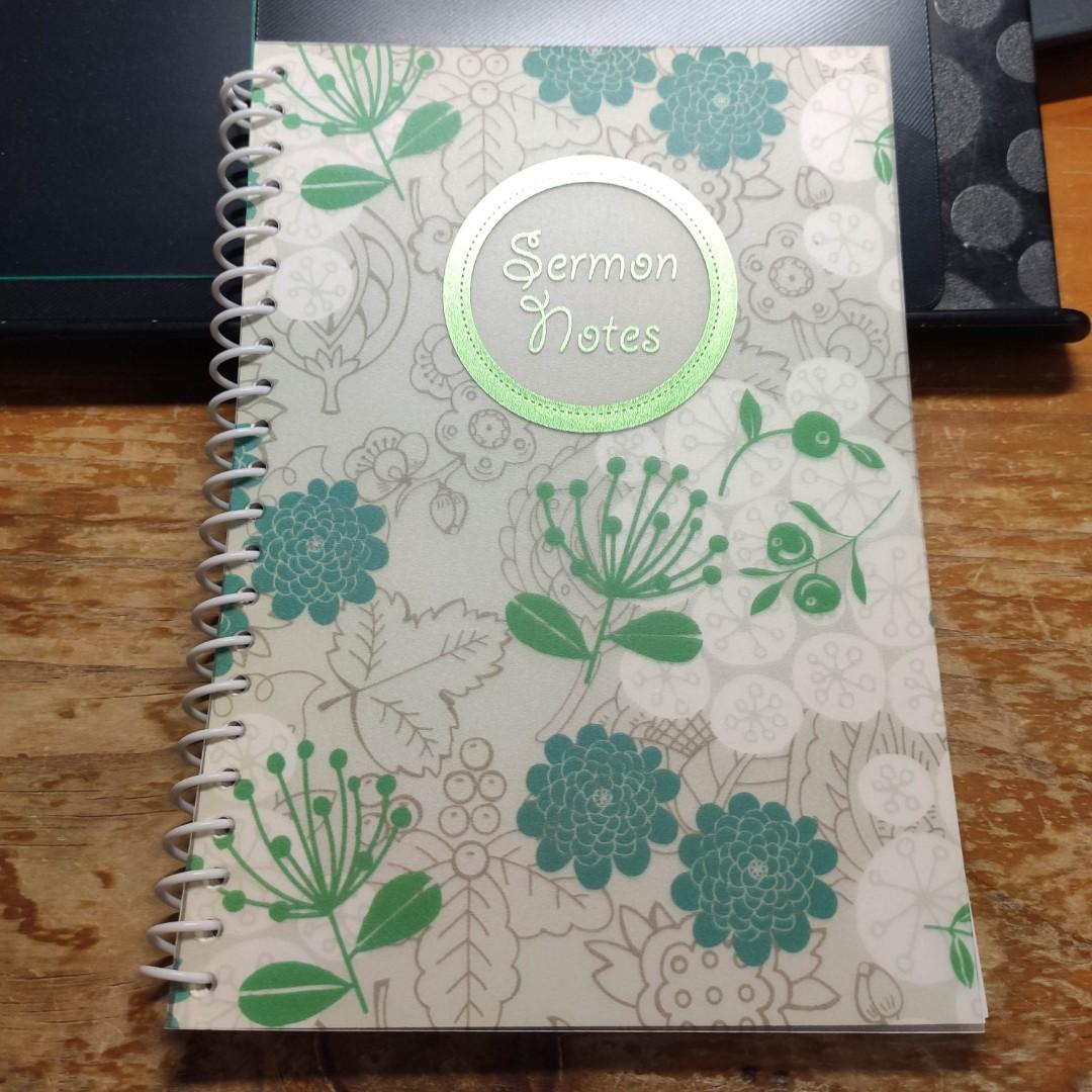 Notebook for Sermon Notes, Hobbies & Toys, Memorabilia & Collectibles ...