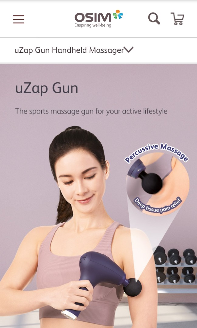 OSIM UZAP GUN, Health & Nutrition, Massage Devices on Carousell