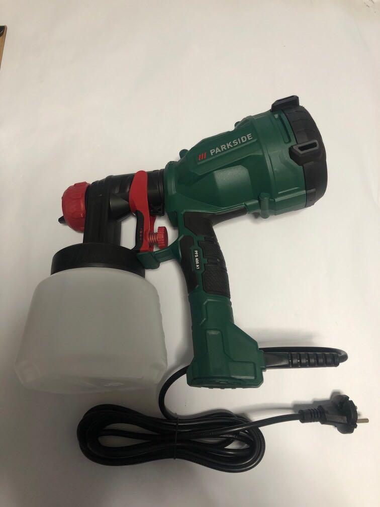 Parkside electric paint spray system PFS400 A1 paint spray gun ...