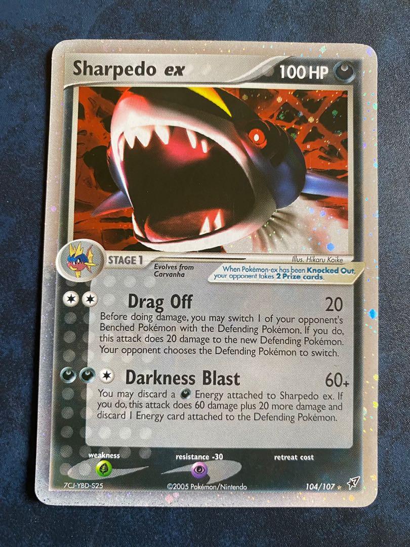 Pokemon card - Sharpedo EX, Hobbies & Toys, Toys & Games on Carousell
