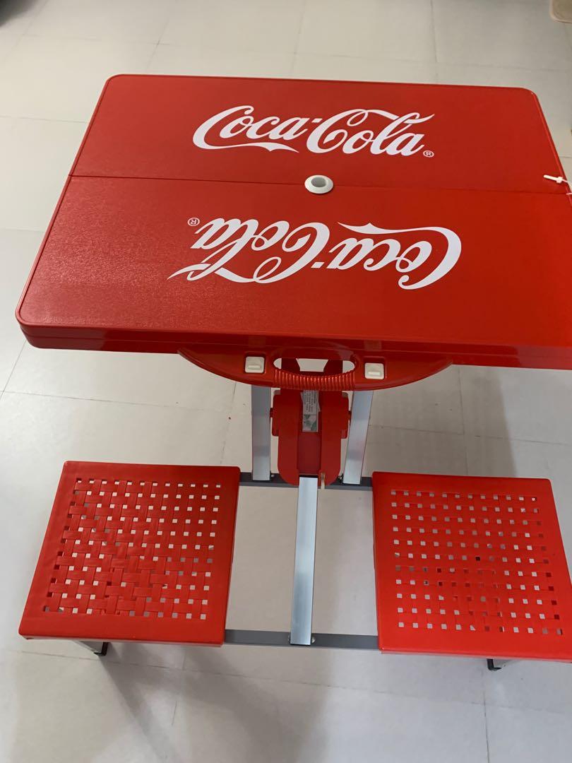 Portable Coca Cola Picnic Table, Furniture & Home Living, Furniture ...