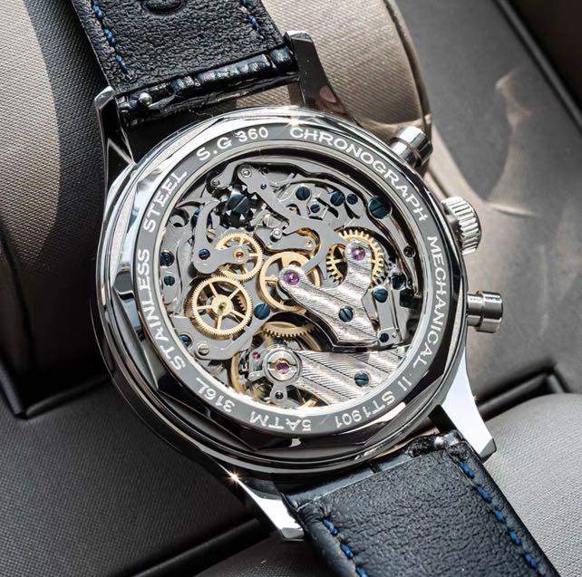 Sugess Panda Mechanical Chronograph, Luxury, Watches on Carousell