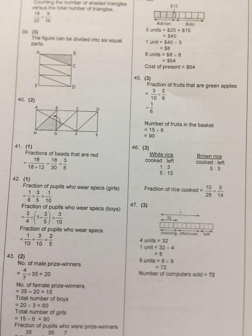 PSLE Math topical | Primary 6 | P5 P6 | mathematics topical exam ...