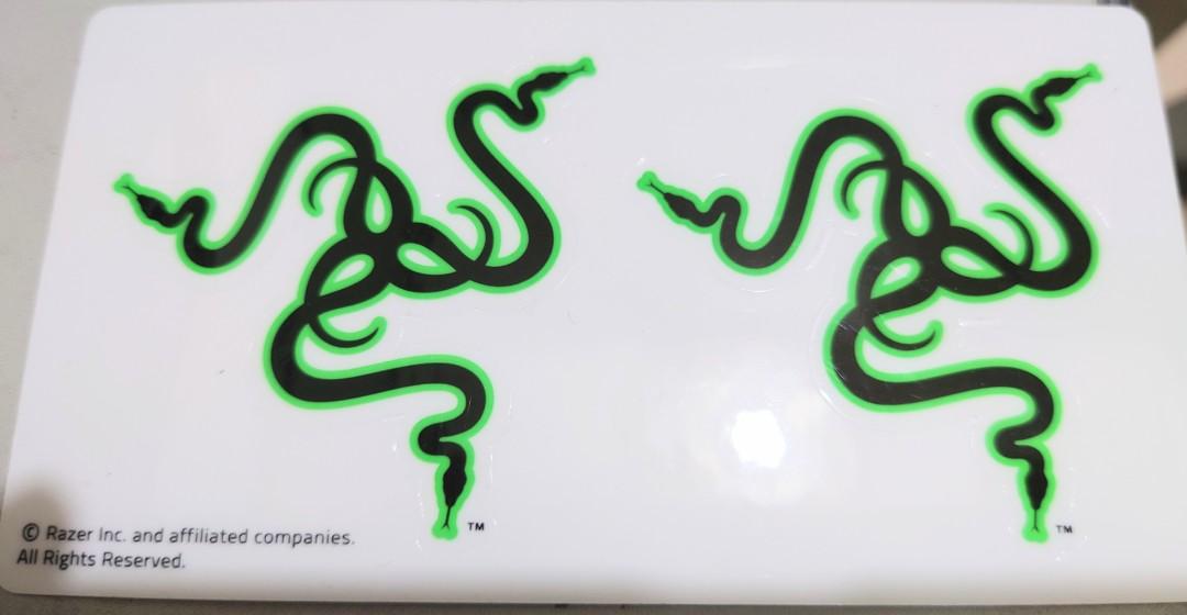 Razer 雷蛇 精美Sticker貼紙, 電玩遊戲相關, 主機配件與周邊商品, VR 虛擬實境相關在旋轉拍賣
