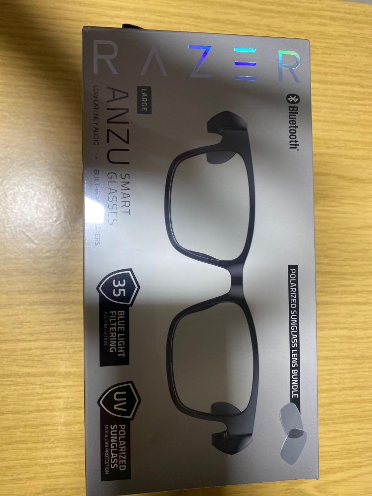 Razer Anzu Smart Glasses - Rectangle Design - Size L - Blue Light and ...