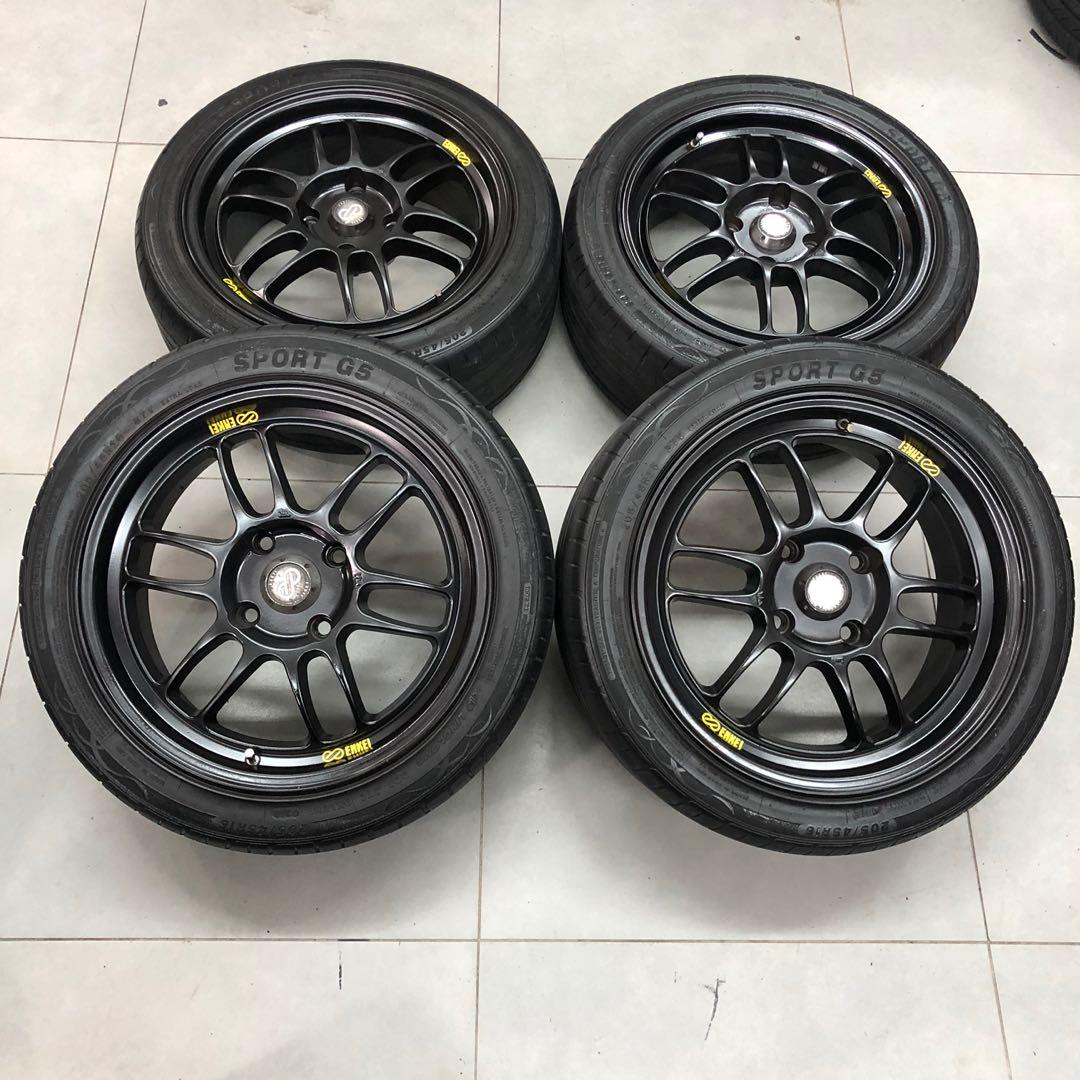 Rim Enkei RPF1 16 7jj pcd114 et38, Auto Accessories on Carousell