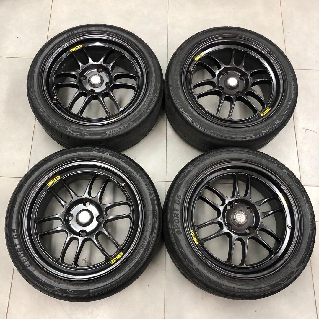 Rim Enkei RPF1 16 7jj pcd114 et38, Auto Accessories on Carousell