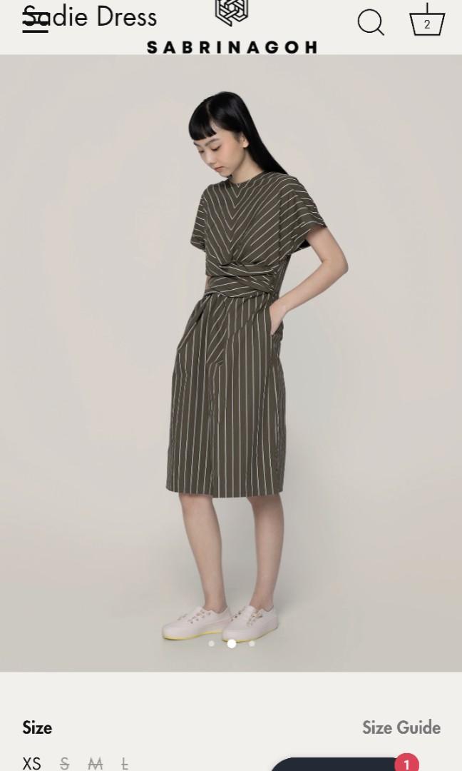 Sabrina Goh Dress - olive green, Women's Fashion, Dresses & Sets ...