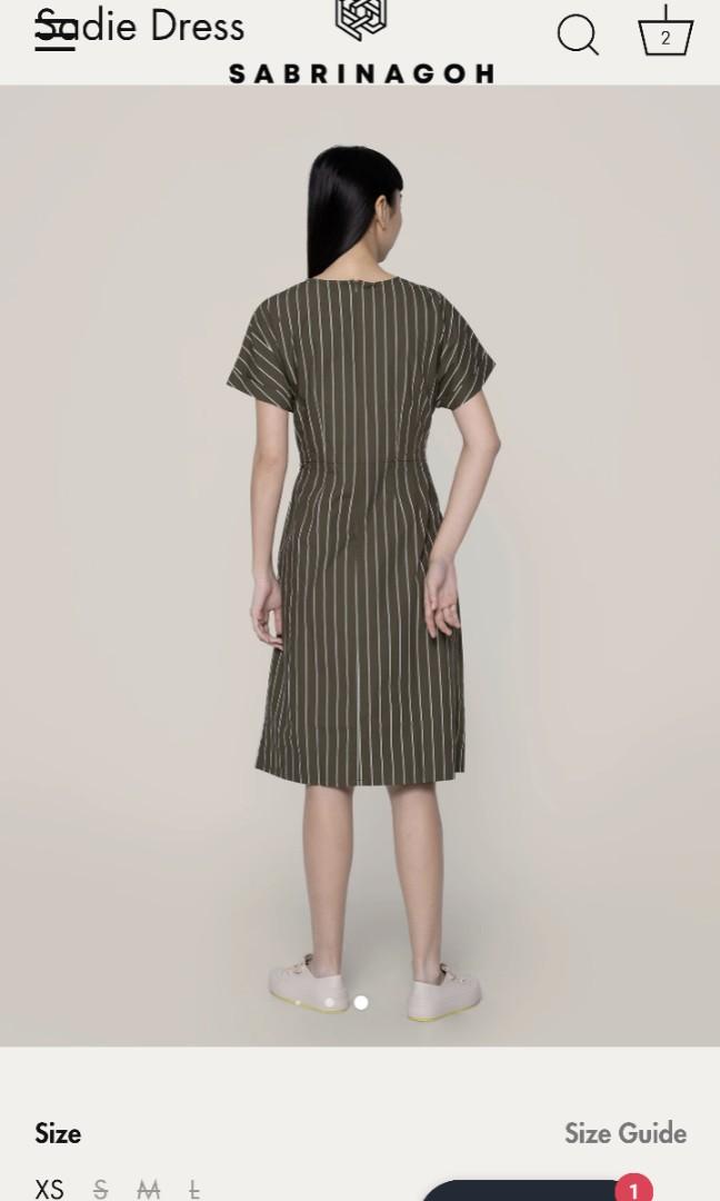 Sabrina Goh Dress - olive green, Women's Fashion, Dresses & Sets ...