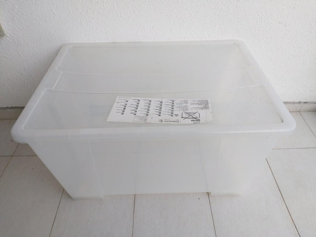 Samla IKEA Storage Box 130l, Furniture & Home Living, Home Improvement ...