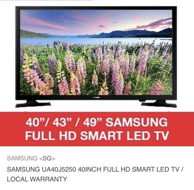 SAMSUNG UA40K5300 40INCH FULL HD SMART L ED TV, TV & Home Appliances ...