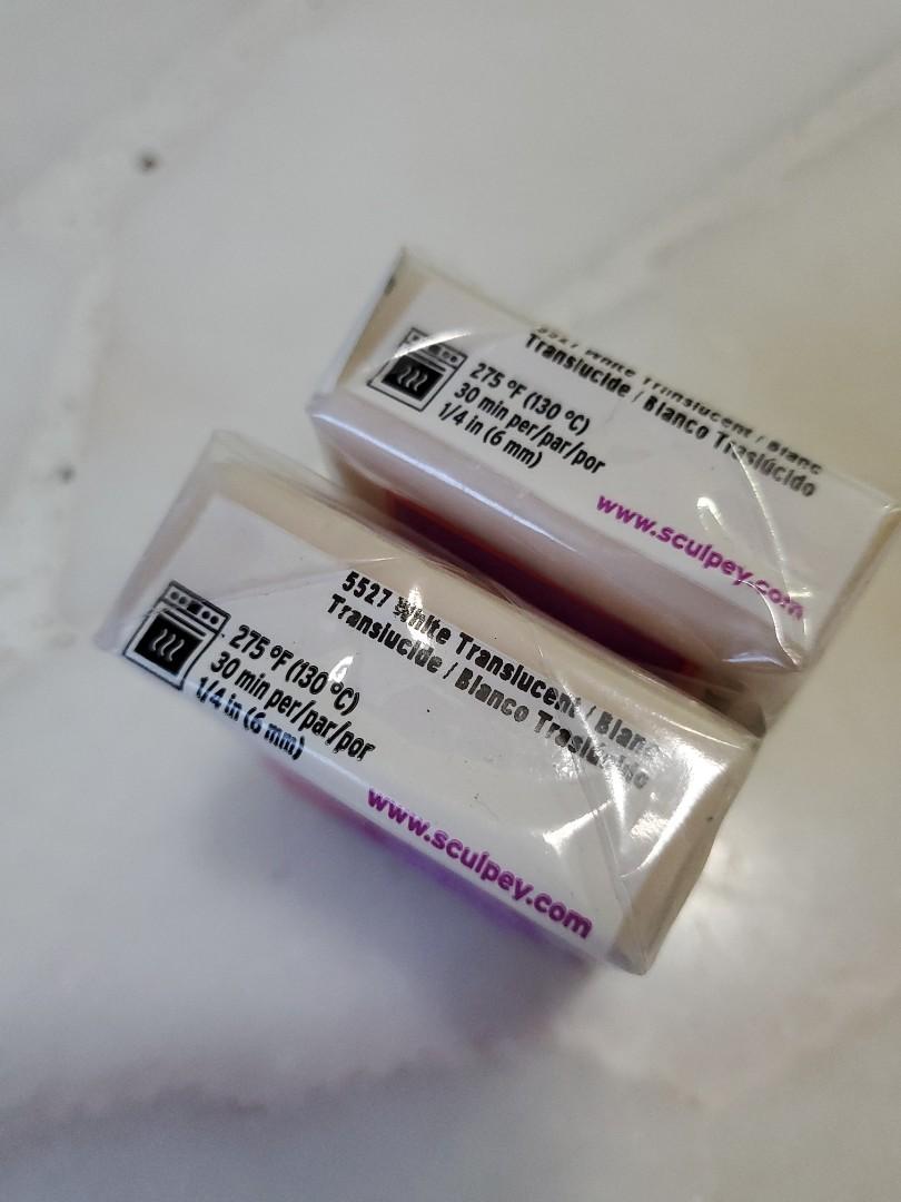 Sculpey Premo White Translucent Polymer Clay, Hobbies & Toys ...