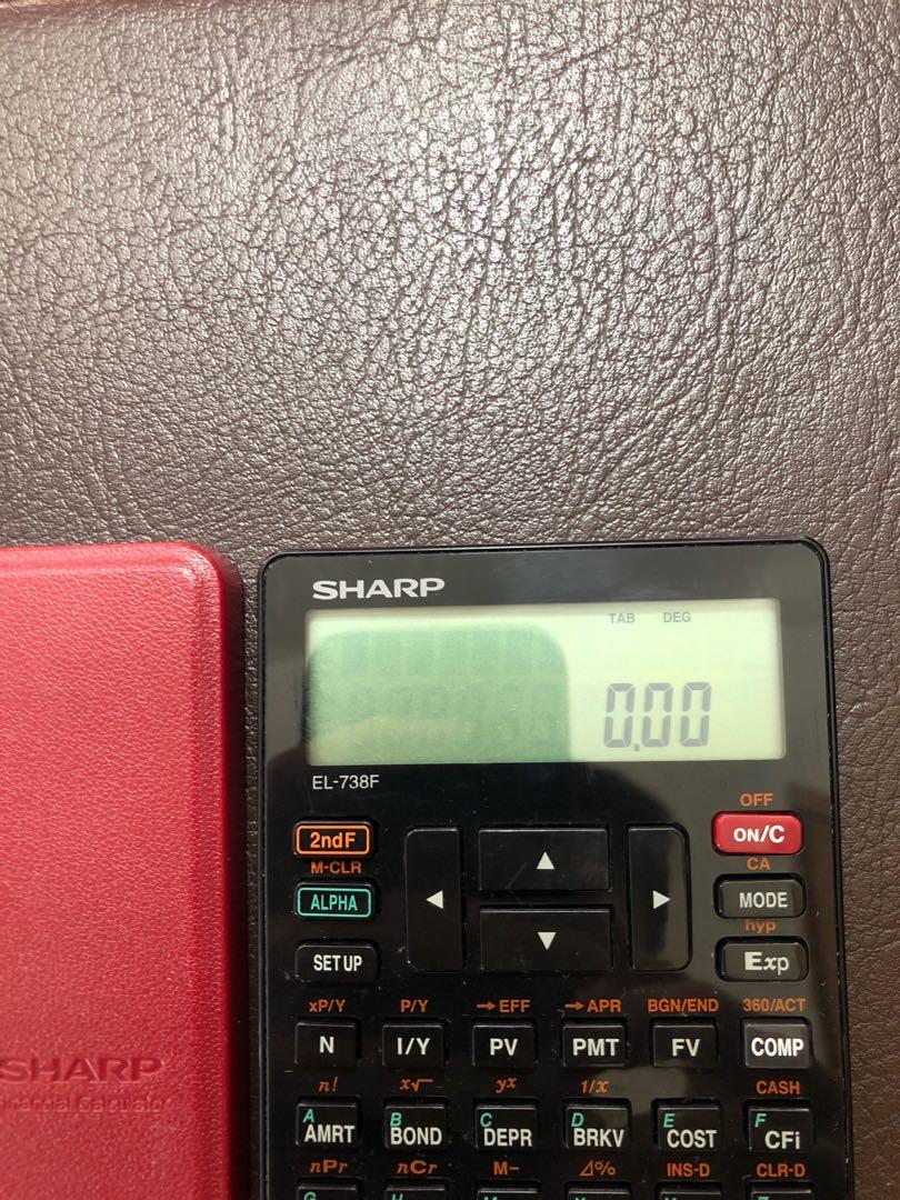 Sharp Financial Calculator, Computers & Tech, Office & Business ...