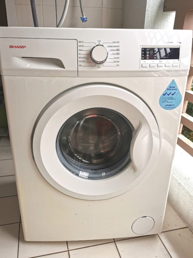 Sharp Front Load Washing Machine 7KG - Preloved, TV & Home Appliances ...