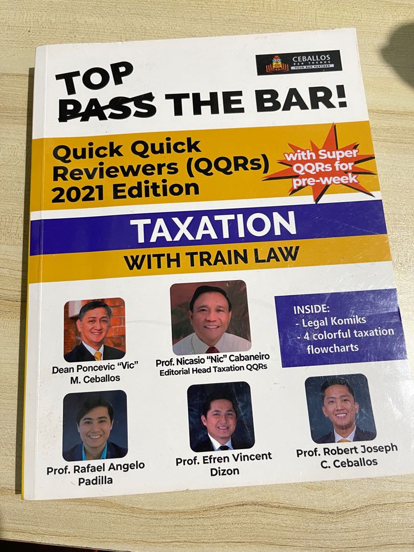 TAX REVIEWER TAXATION WITH TRAIN LAW REVIEWER 2021, Hobbies & Toys ...