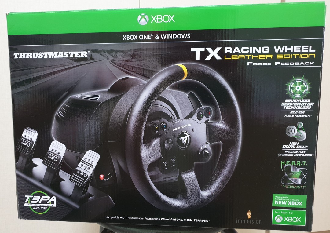 Thrustmaster TX Racing Wheel Leather Ed, Video Gaming, Video Games ...