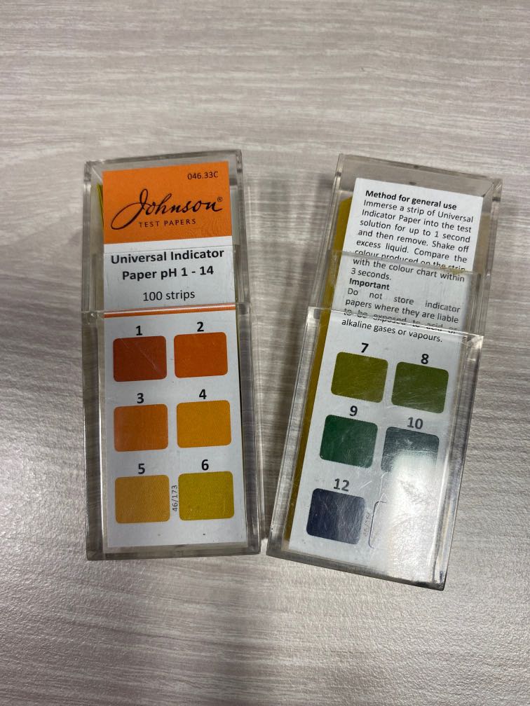Universal indicator litmus paper, Health & Nutrition, Assistive ...
