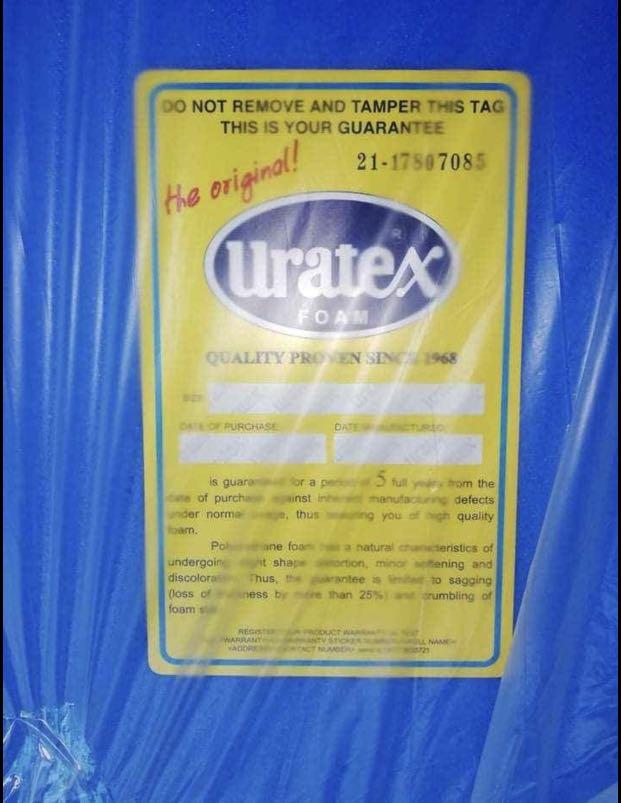 Uratex original queen size almost new, Furniture & Home Living, Bedding ...