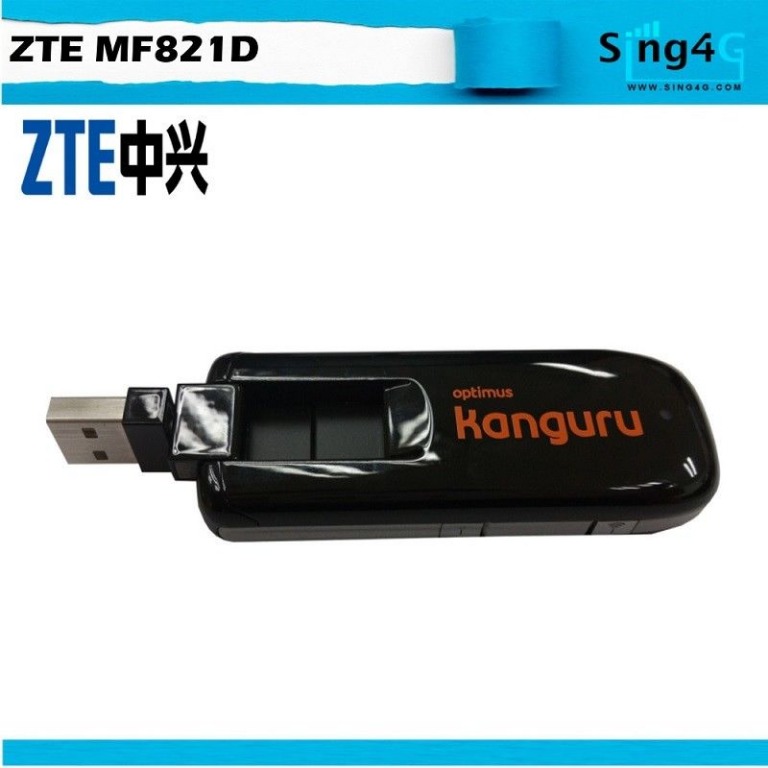 (USED) ZTE MF821D SIM CARD MODEM (4G100mbps Single PC Use), Computers ...