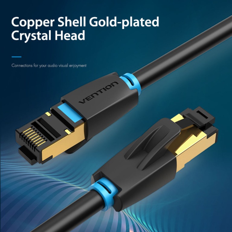 Vention Cat 8 Ethernet Cable SFTP 40Gbps Super Speed RJ45 Cat 8 Network ...