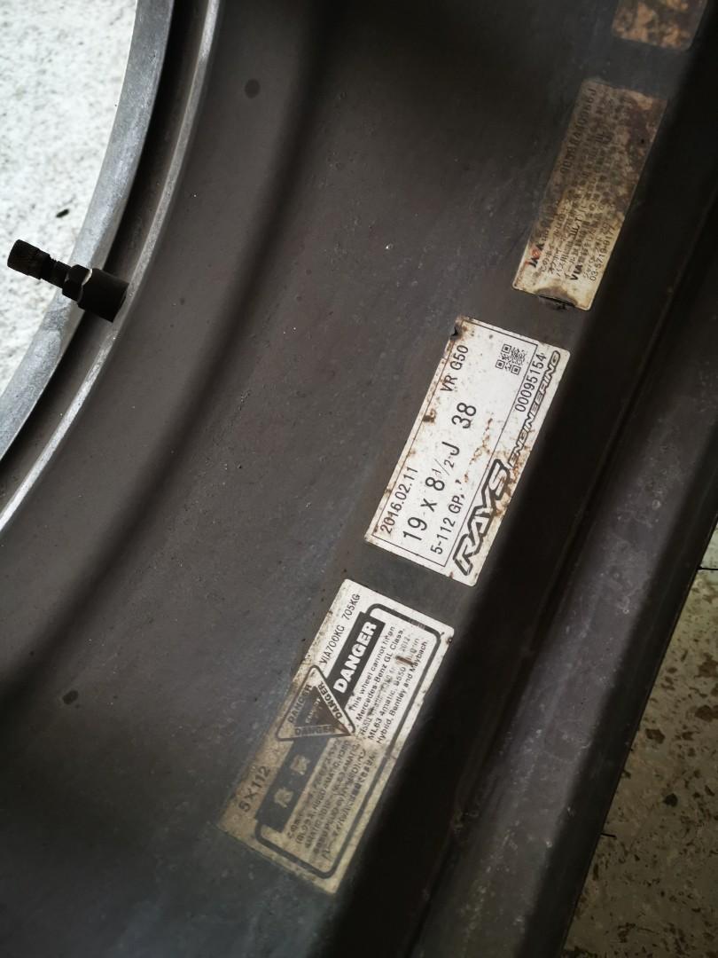 WTS 19 inch Volks racing -RAYS VR G-50 forged rims for Audi, mercedes ...