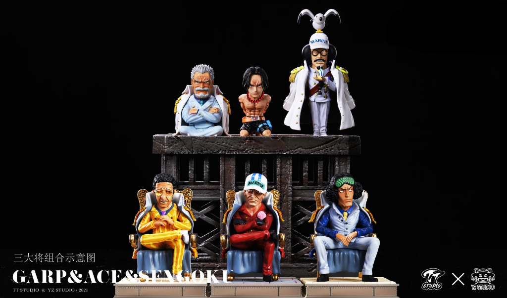 (In-Stock) YZ x TT Studio - One Piece Marineford Ace Garp Sengoku ...